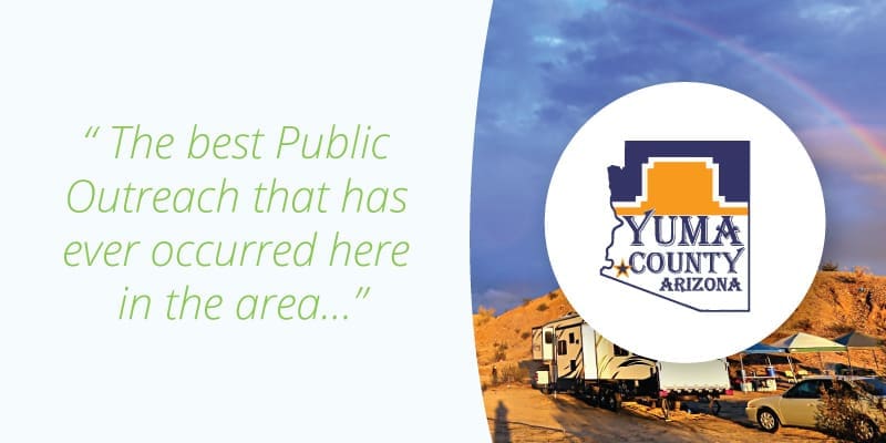 Yuma County received highest public participation rates ever
